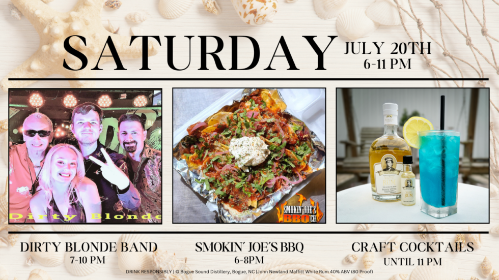 Dirty Blonde Band Live plus Smokin' Joe's BBQ - Bogue Sound Distillery