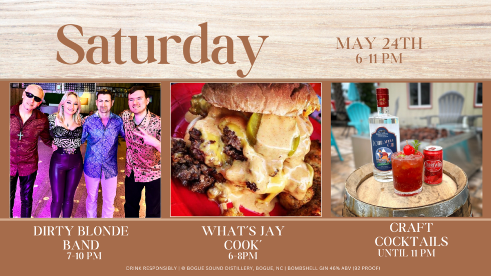 Dirty Blonde Band LIVE plus What's Jay Cook'n - Bogue Sound Distillery